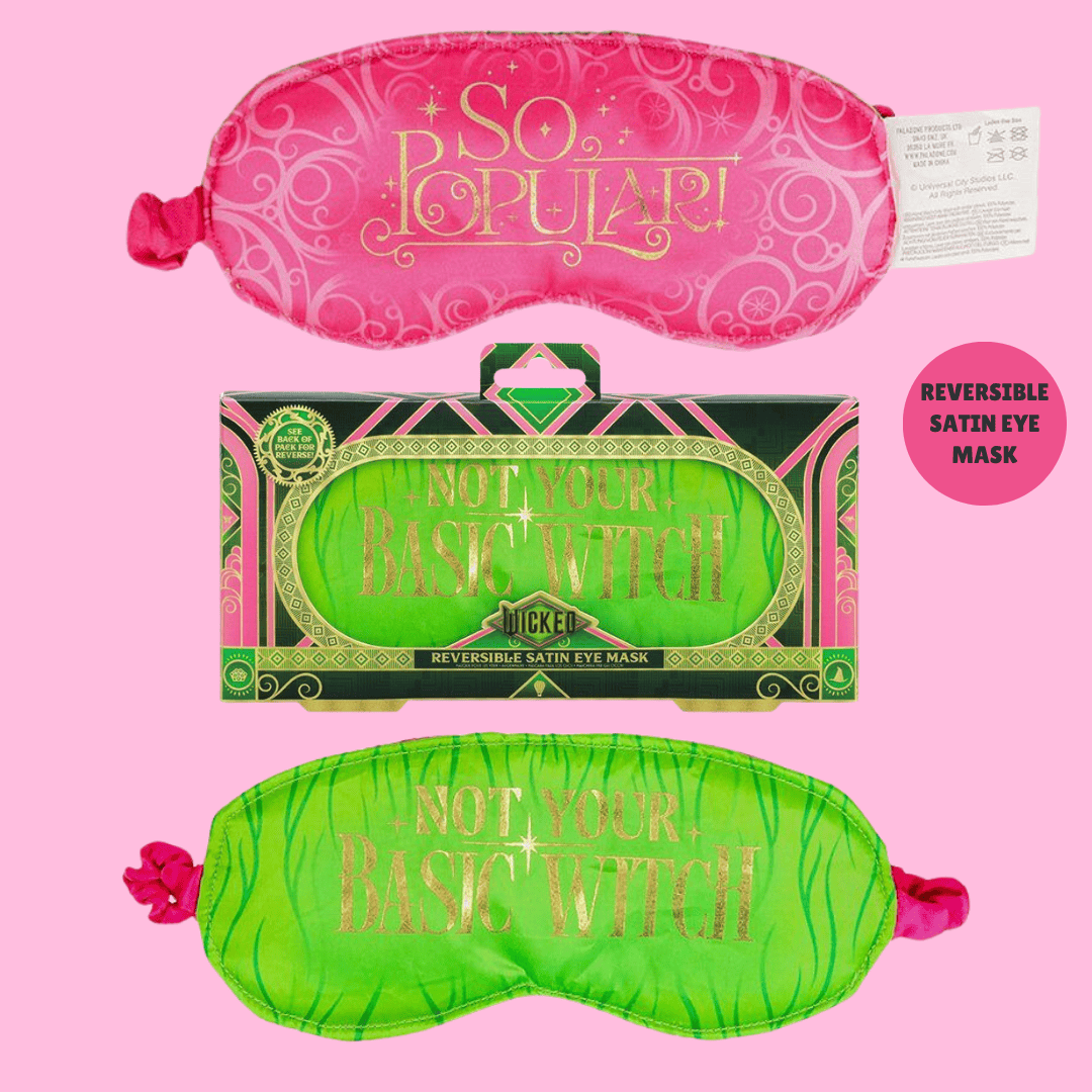 Wicked Reversible Satin Eye Mask | Get Ready Comics