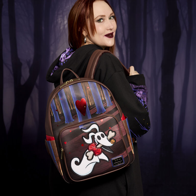 Zero The Nightmare Before Christmas Disney Loungefly Full Size Backpack ...