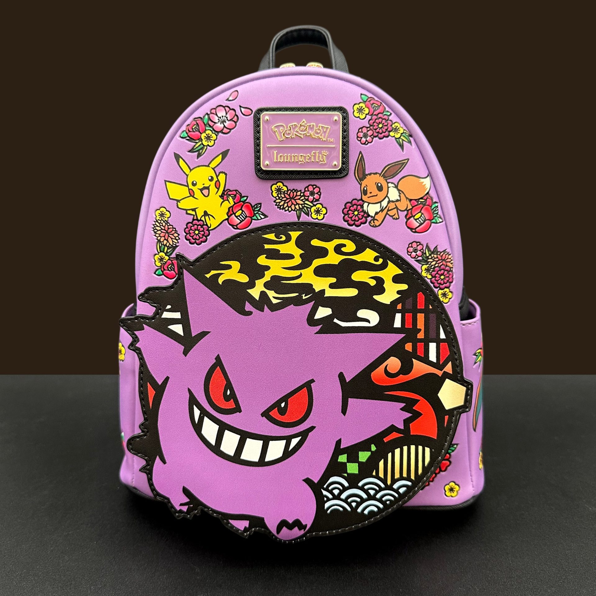 Pokémon Gengar Floral Wagara Loungefly Mini Backpack | Get Ready Comics