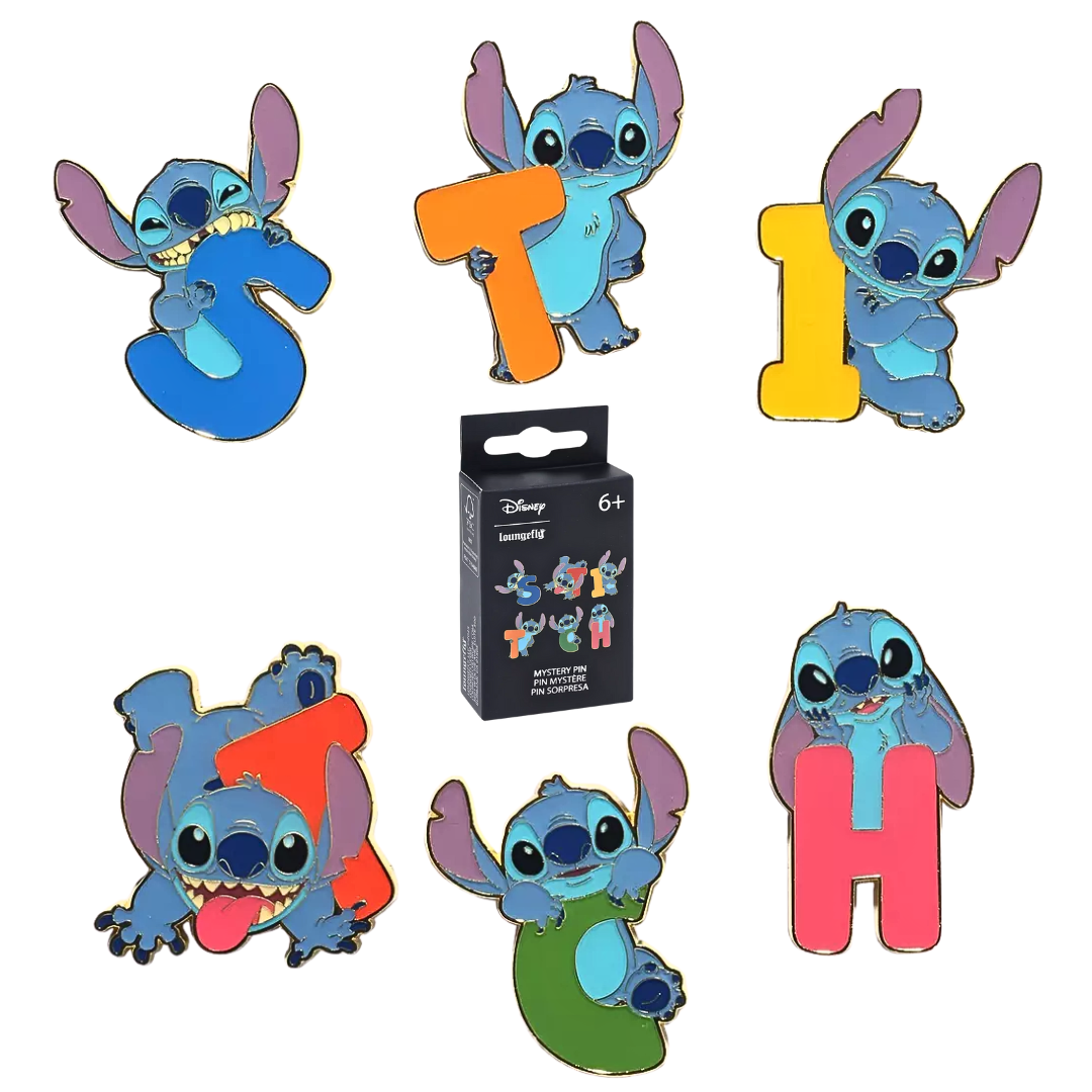 Lilo and Stitch Letters Disney Loungefly Blind Box Mystery Pin | Get ...